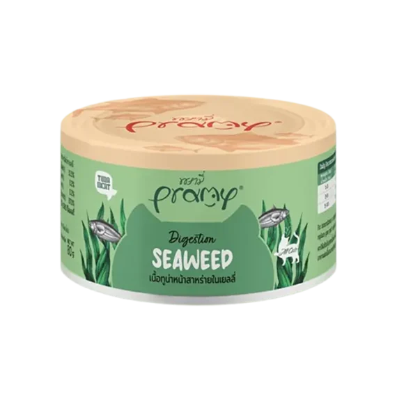 Pramy Functional Digestion Tuna Topping SeaWeed Wet Food Can for All ...